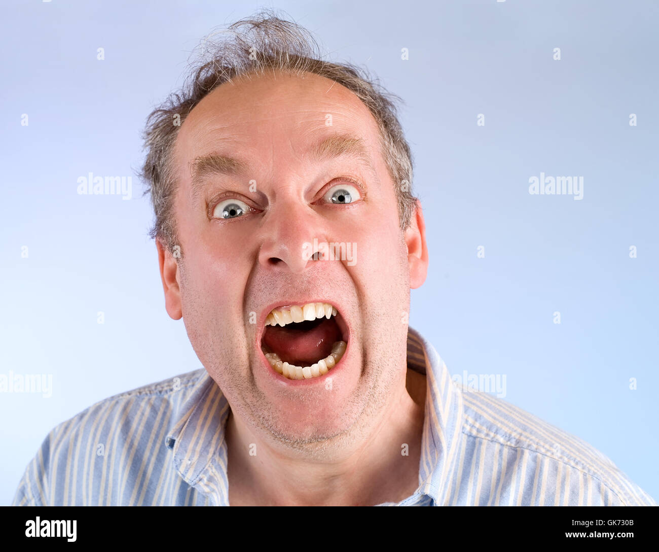 face mad raving Stock Photo - Alamy