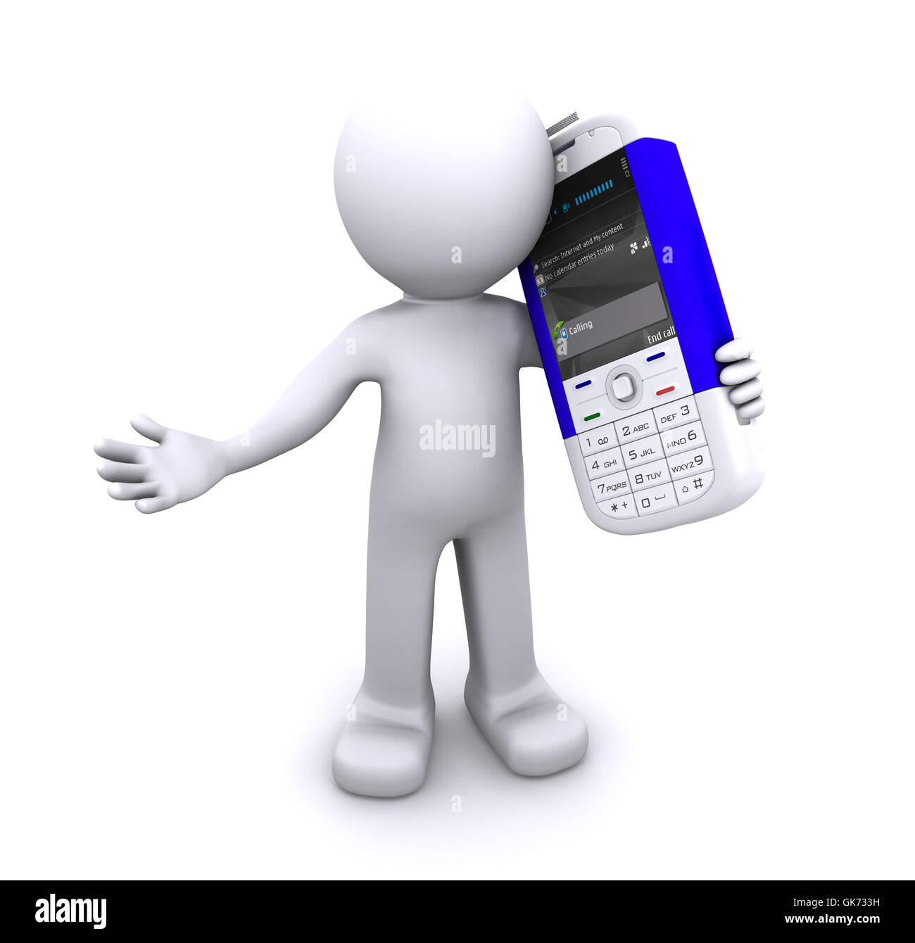 Mobile phone hi Cut Out Stock Images & Pictures - Alamy