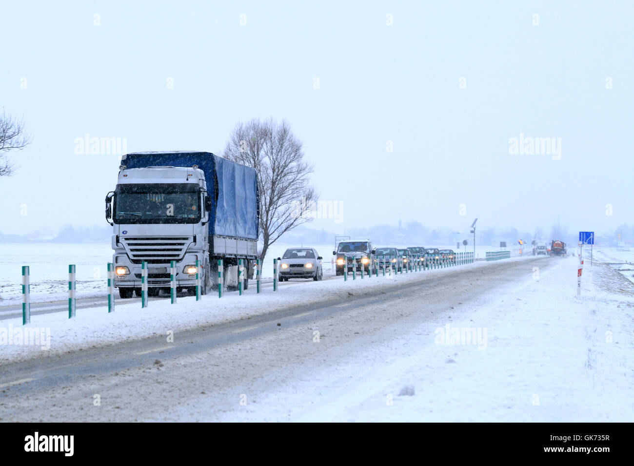 winter traffic transportation Stock Photo - Alamy