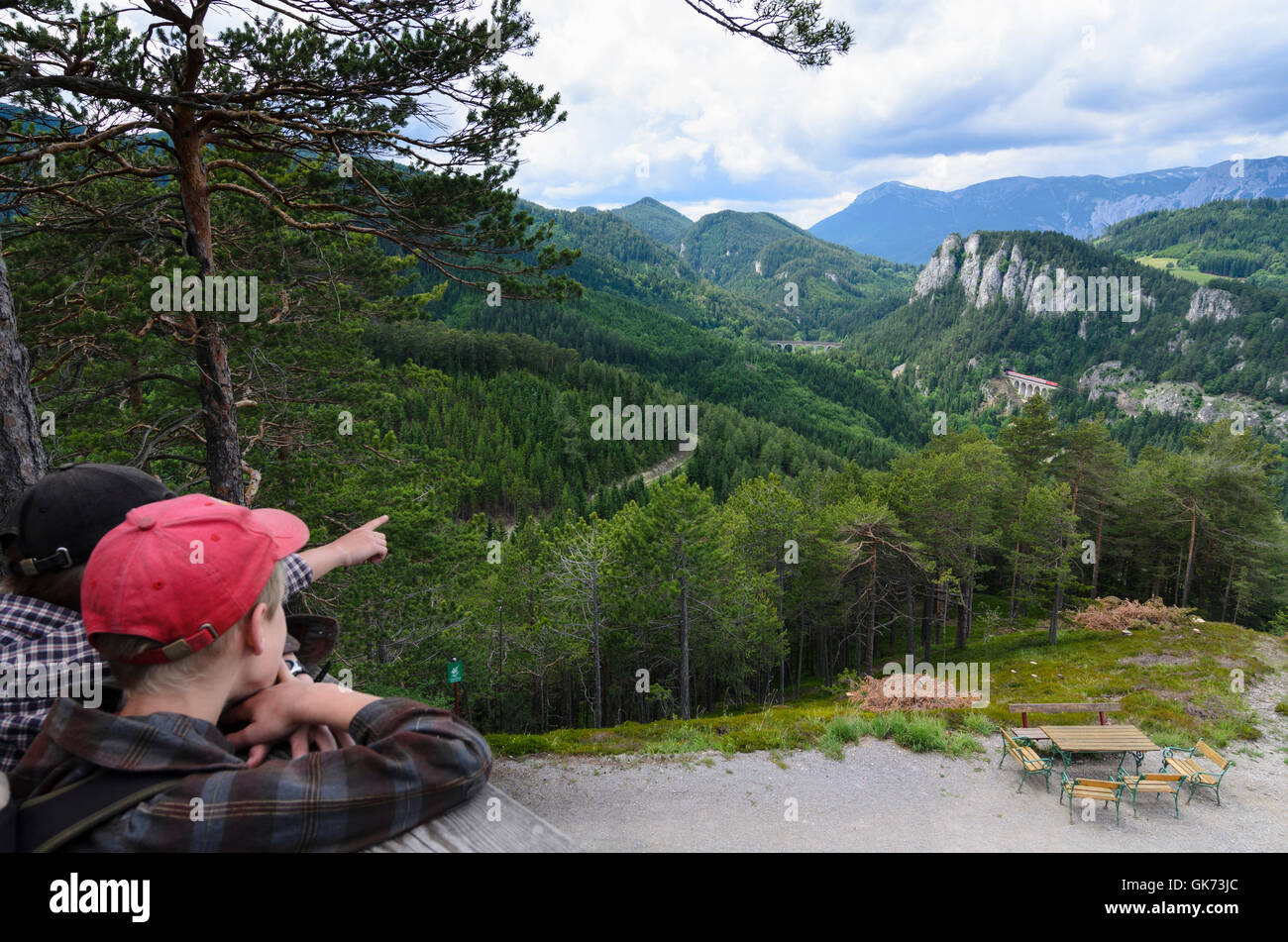 Semmering: View from 20 shilling views of the Semmering Railway with ...
