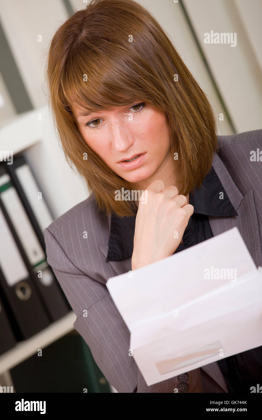 office secretary sad Stock Photo - Alamy