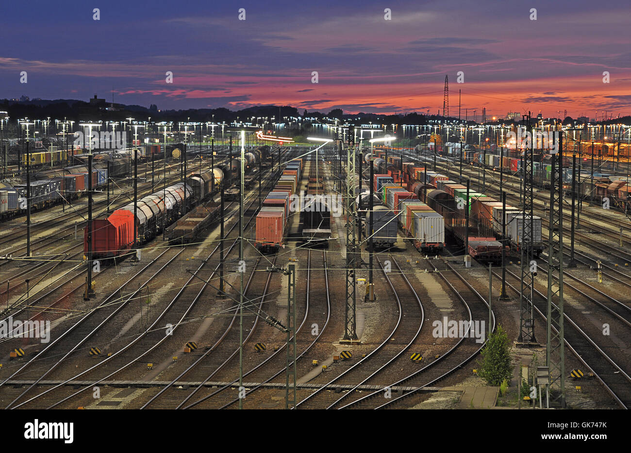 station hamburg goods station Stock Photo - Alamy