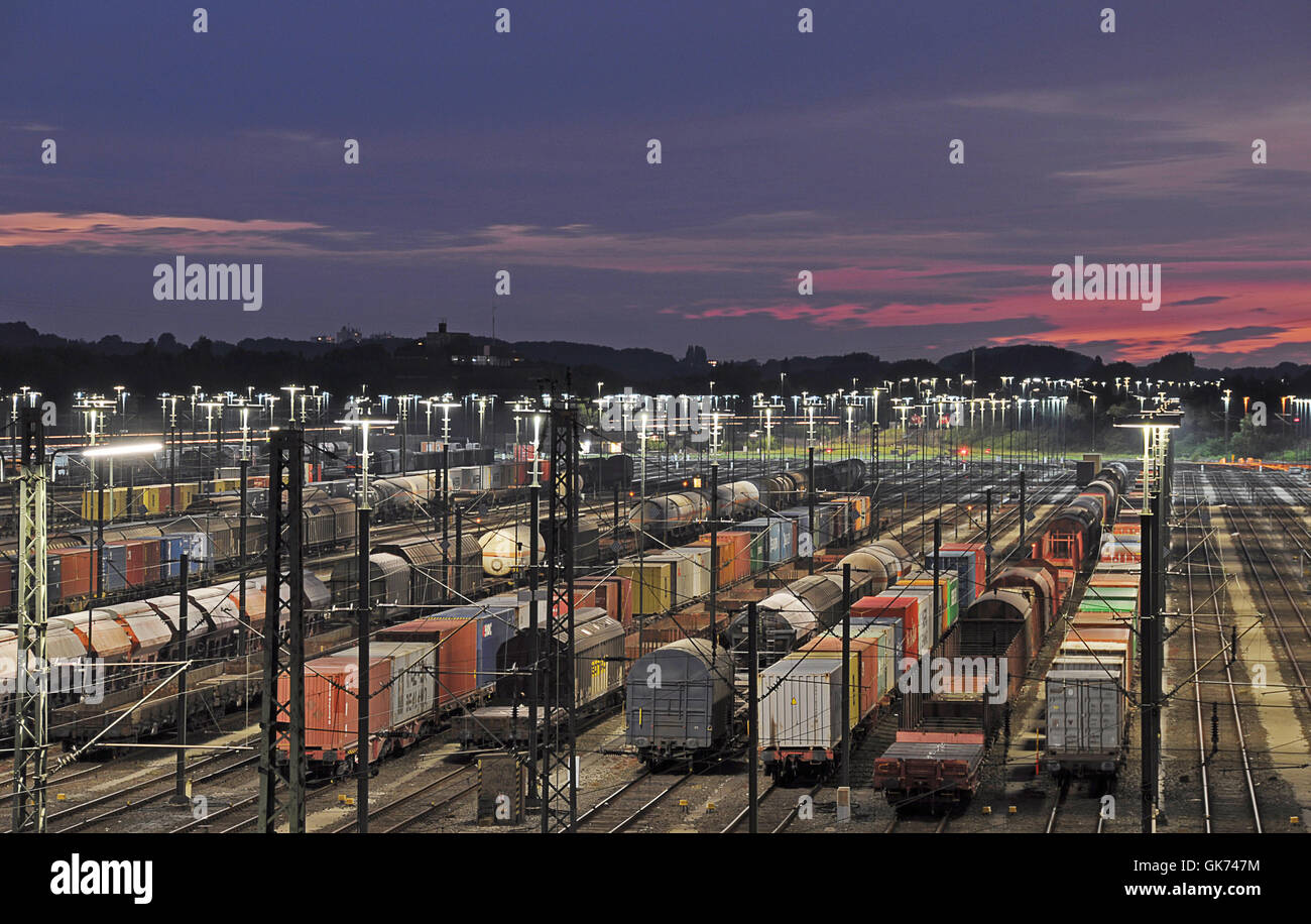 station hamburg goods station Stock Photo - Alamy