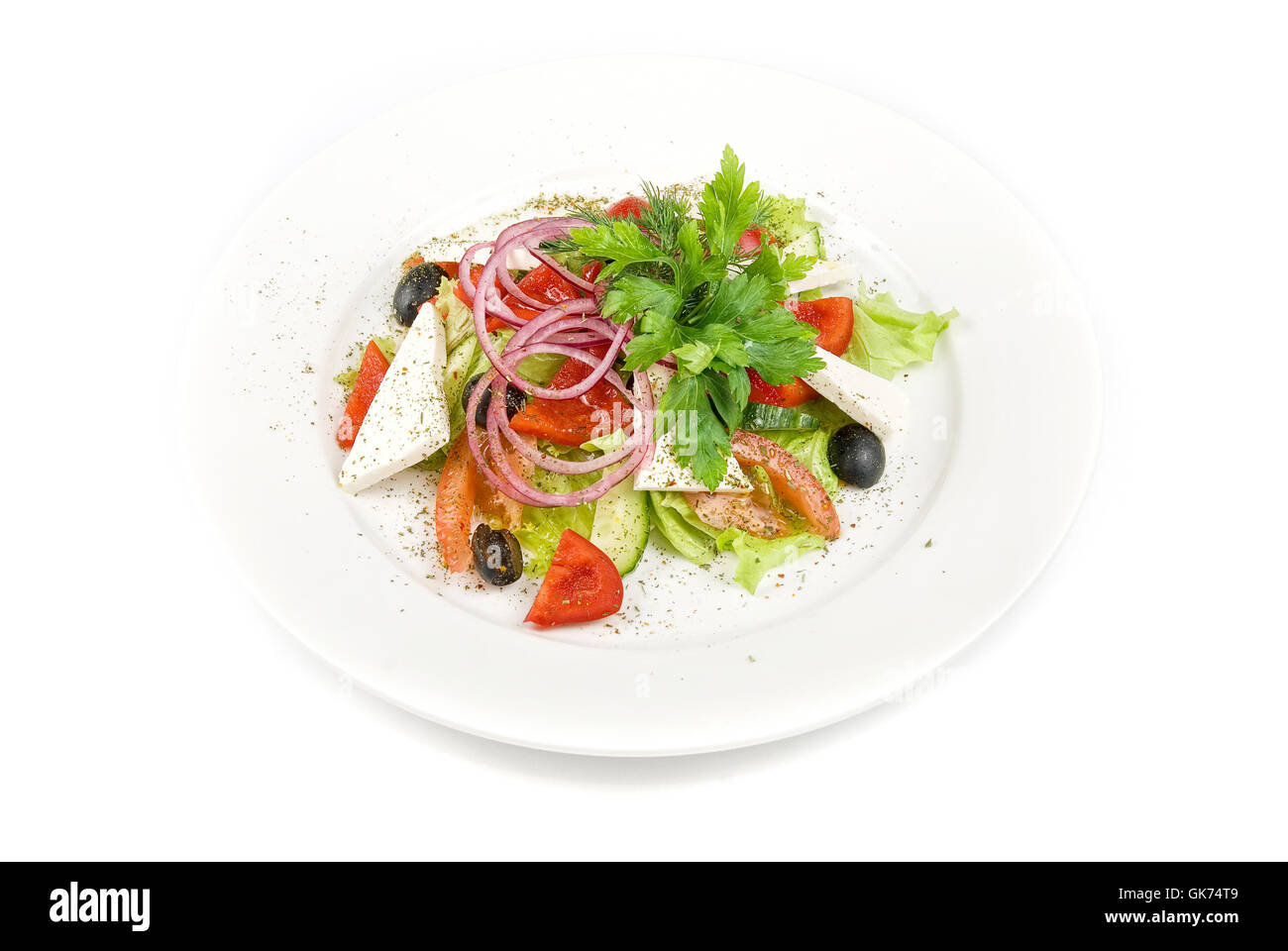 Restaurant cooked food plate Cut Out Stock Images & Pictures - Alamy