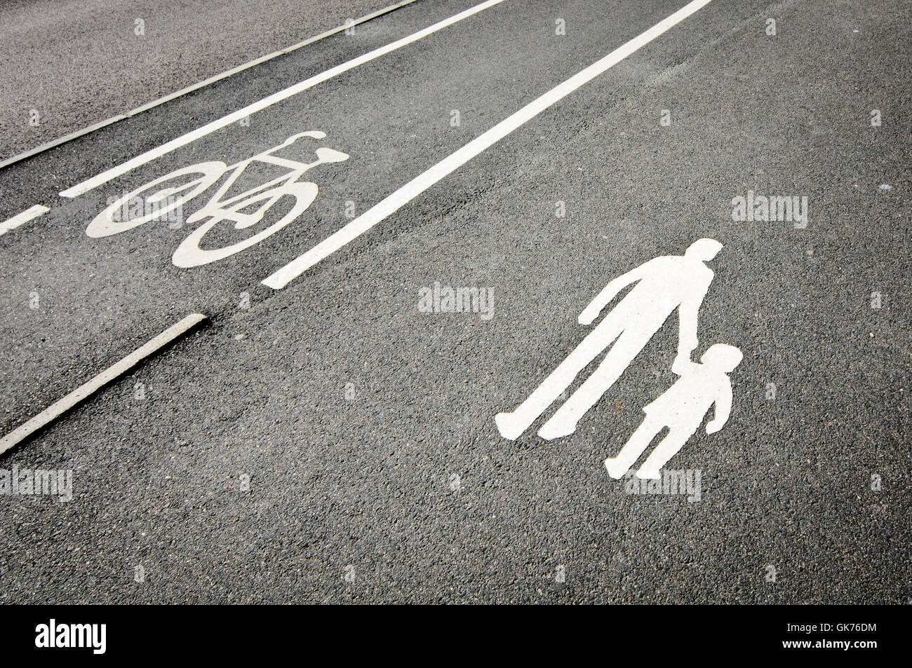 sign signal sidewalk Stock Photo - Alamy