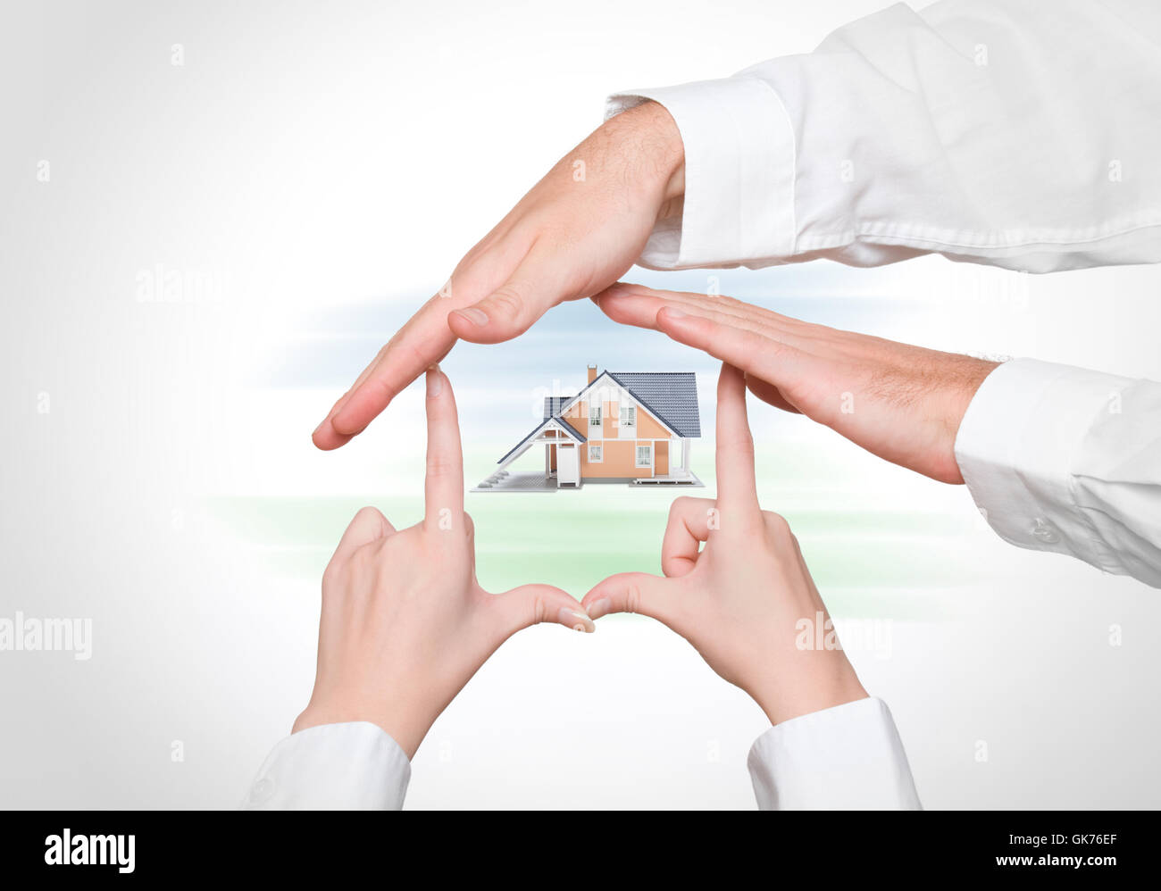 house building hand Stock Photo - Alamy