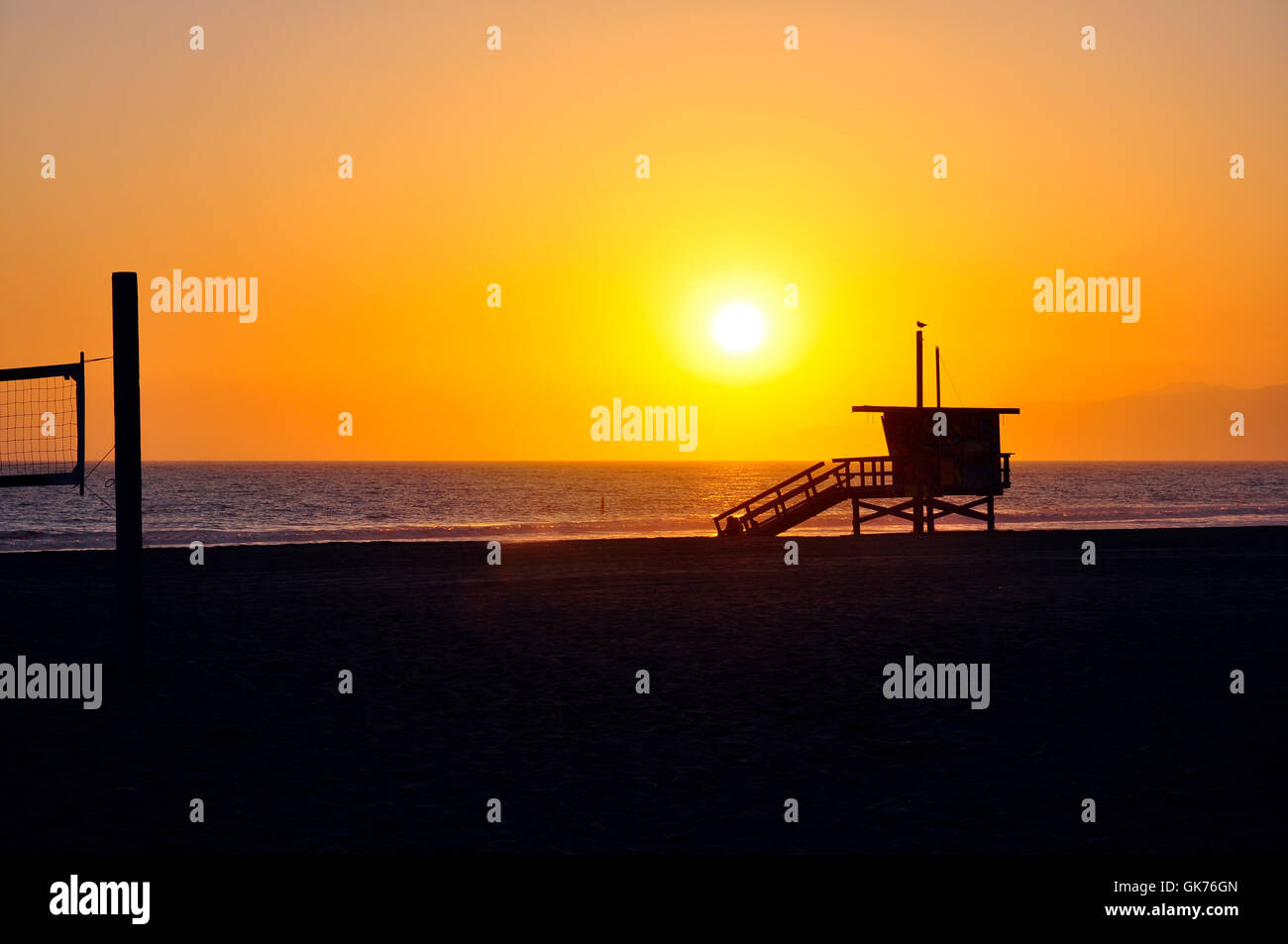 tower sunset beach Stock Photo - Alamy