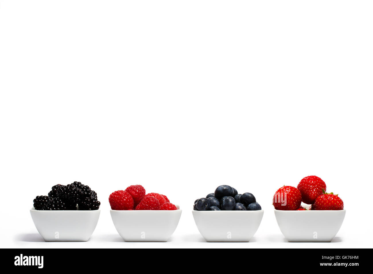 Berries fruit cups Cut Out Stock Images & Pictures - Alamy