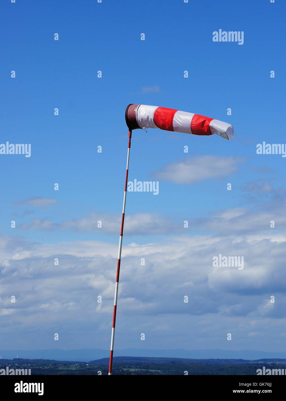windsock at airfield Stock Photo - Alamy