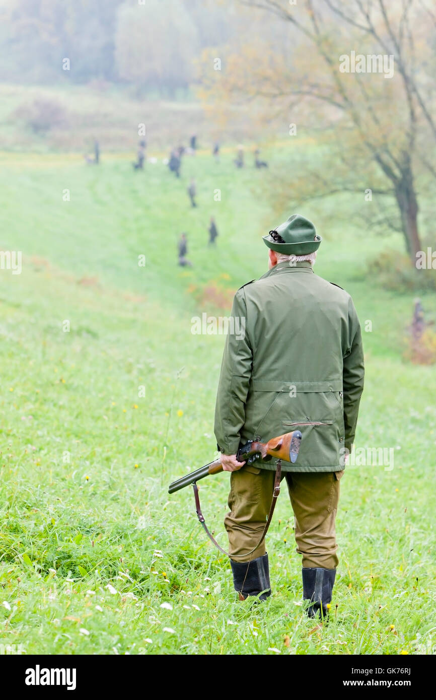hunter humans human beings Stock Photo - Alamy