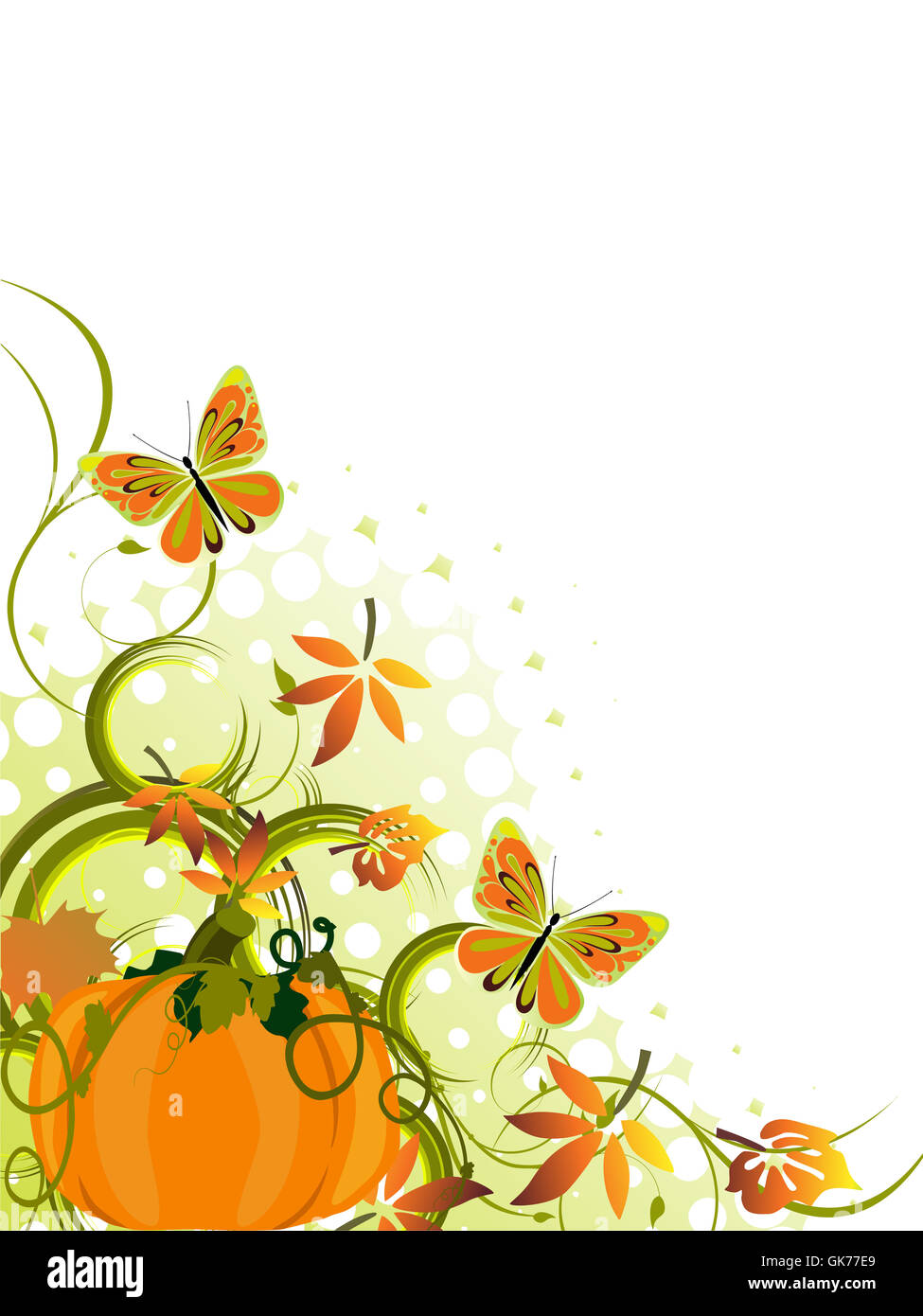 leaf art pumpkin Stock Photo - Alamy