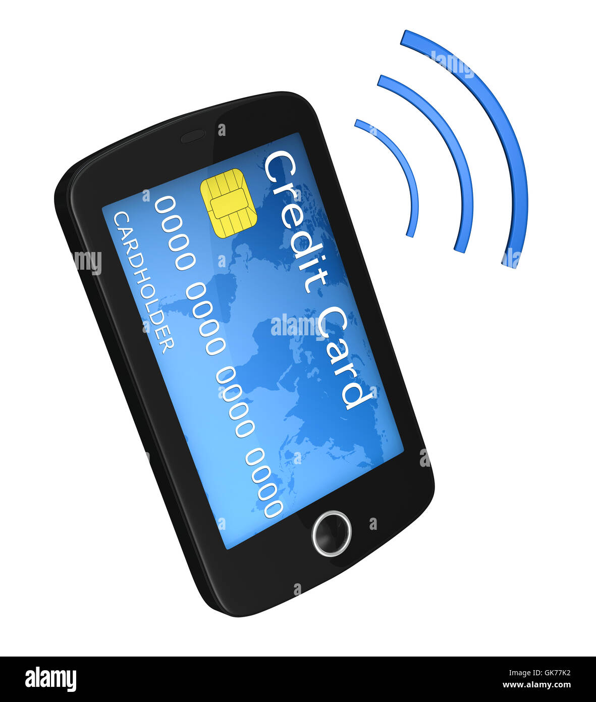 Electronic credit card and phone icon Cut Out Stock Images & Pictures ...
