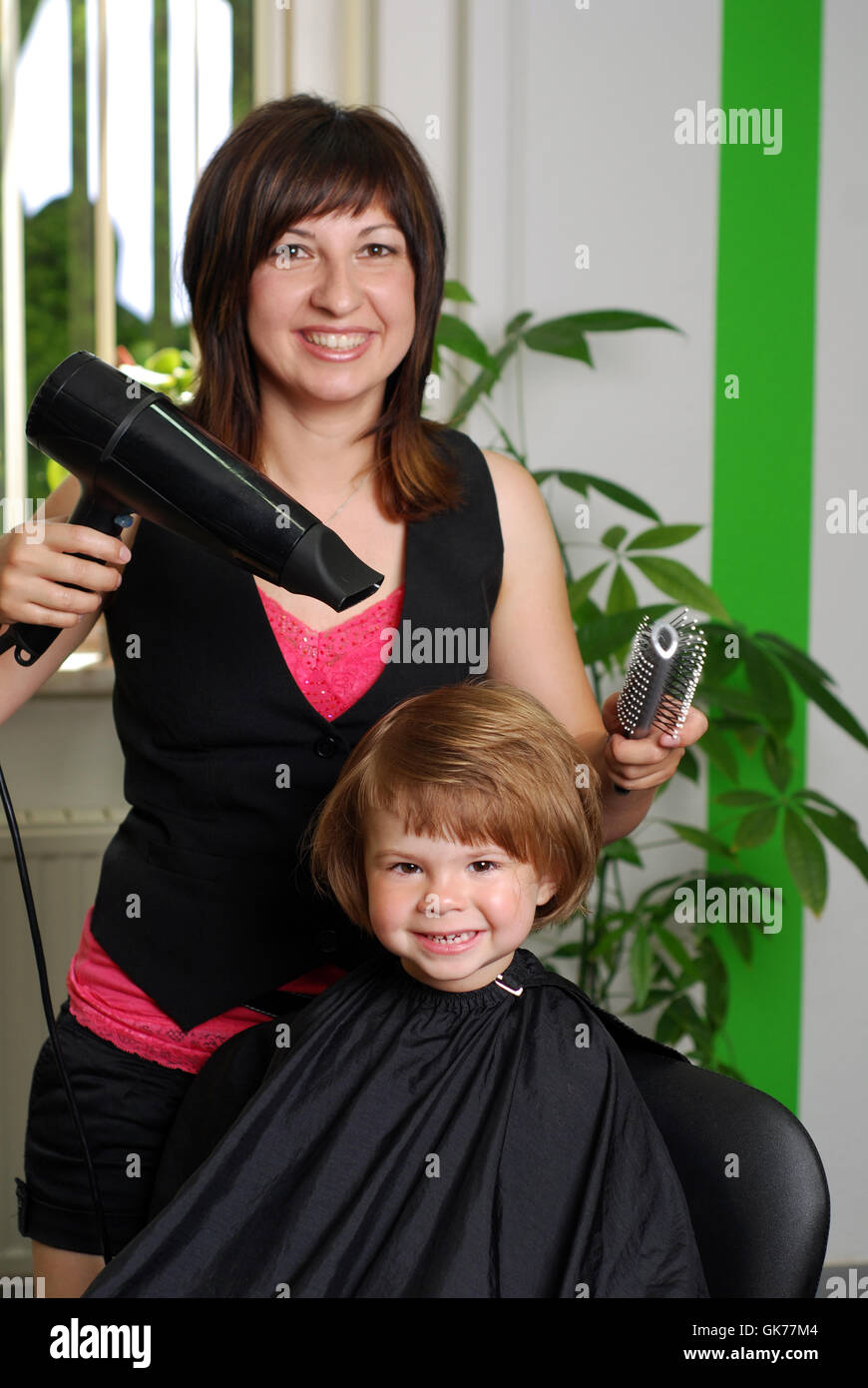hairs barber child Stock Photo - Alamy