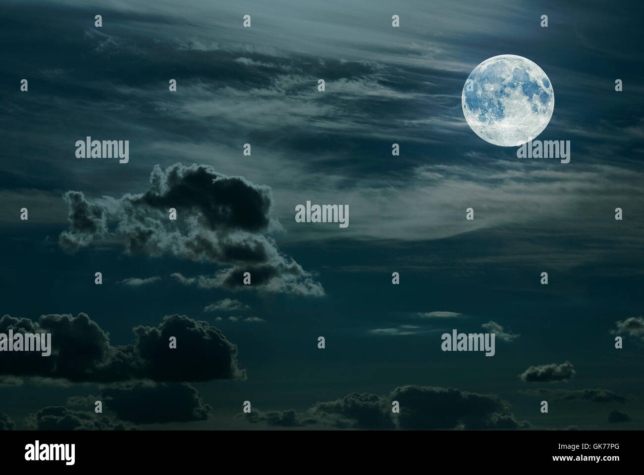 Night nighttime moon moonlight firmament hi-res stock photography and ...