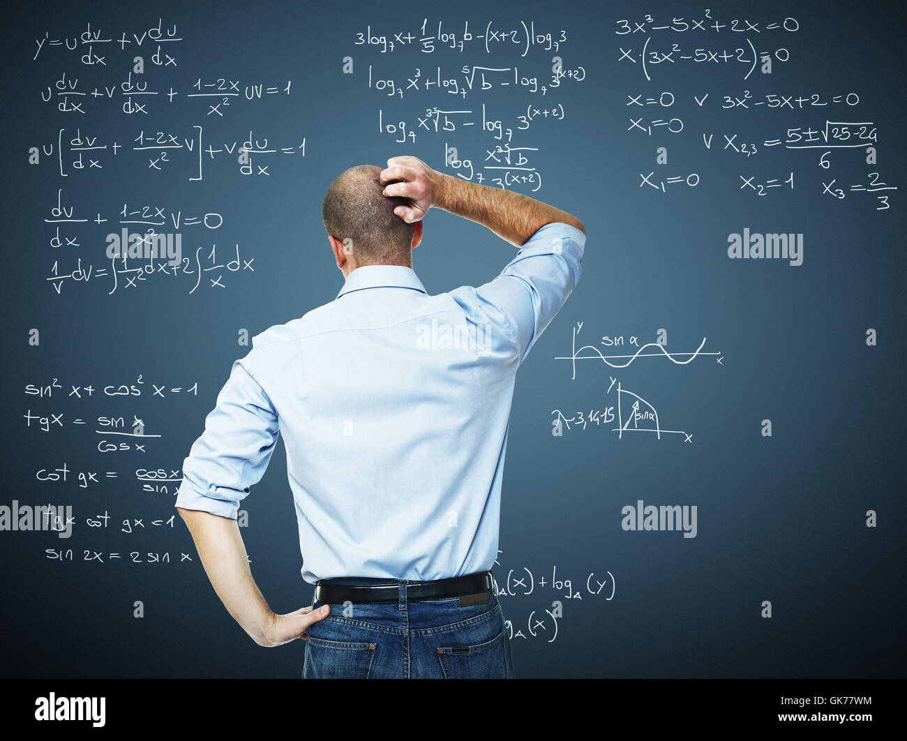 teacher student math Stock Photo - Alamy