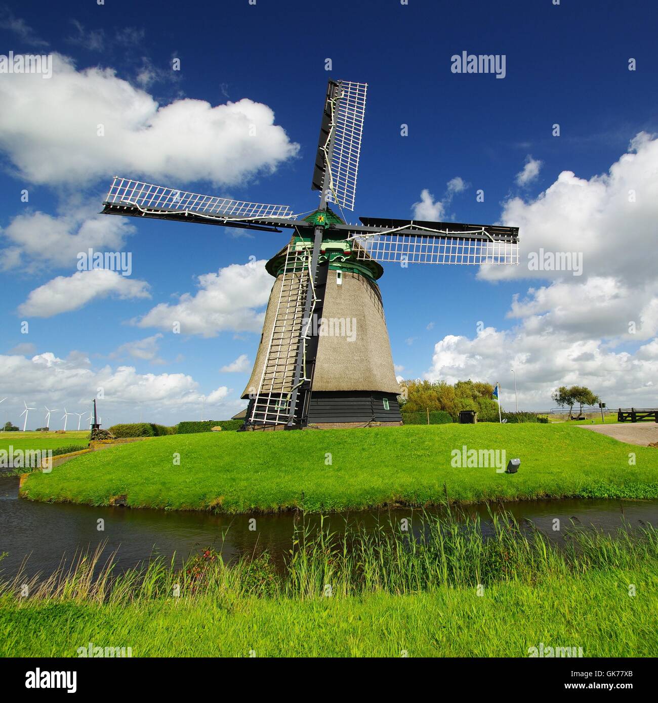 Polder mill north hi-res stock photography and images - Alamy