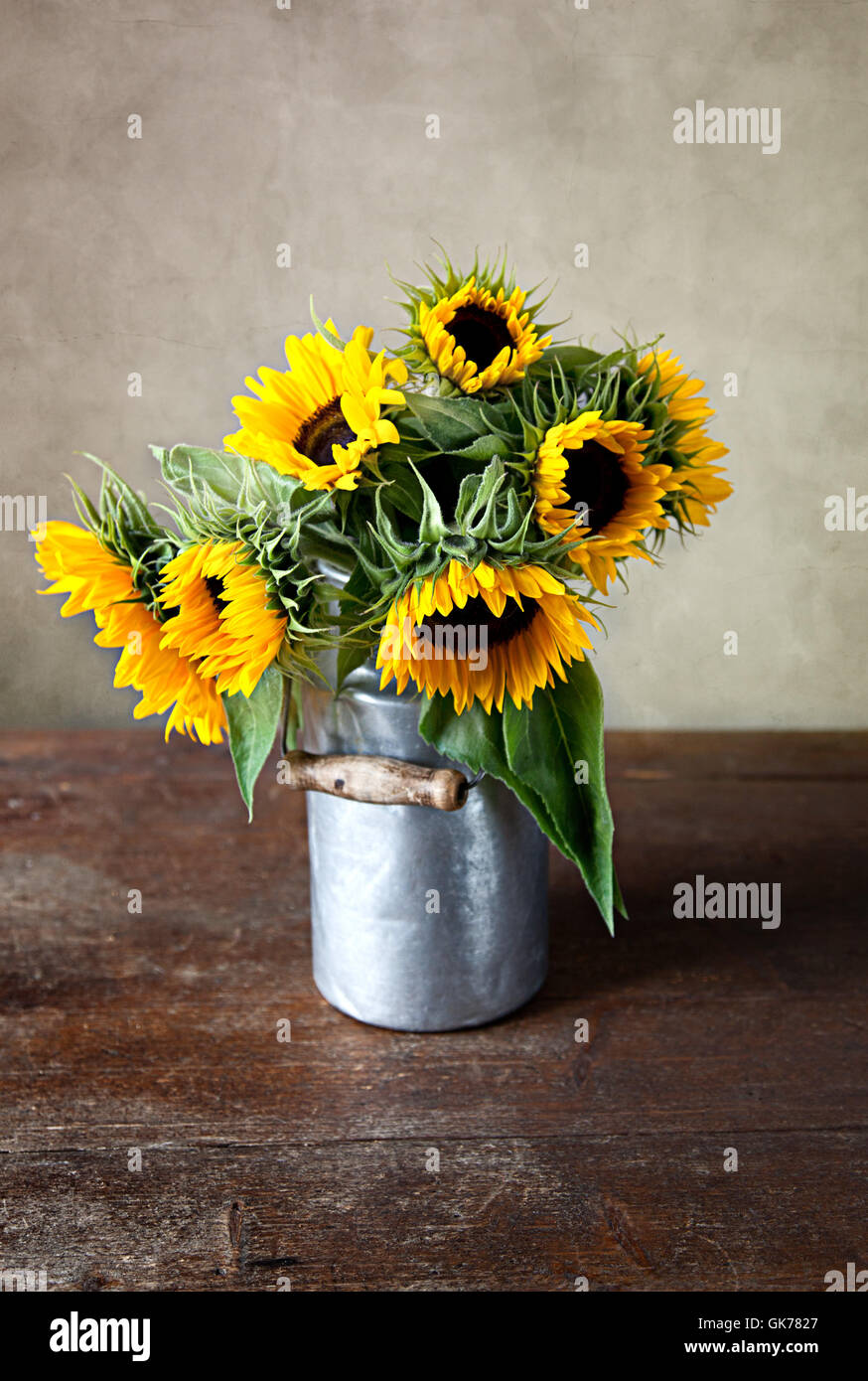 still life with sunflowers Stock Photo - Alamy