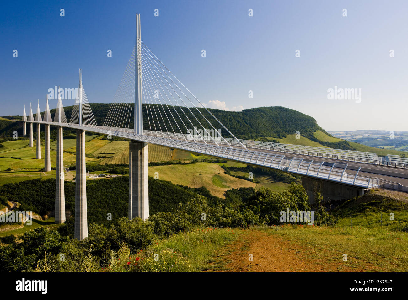 Millau viaduct bridge pier france hi-res stock photography and images ...