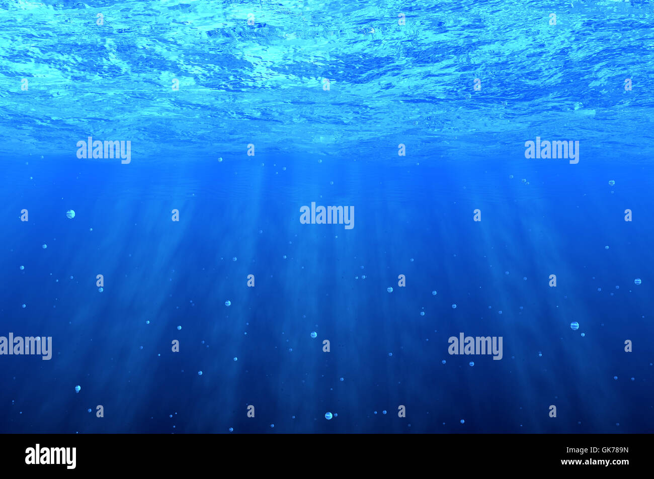 blue underwater bubbles Stock Photo - Alamy