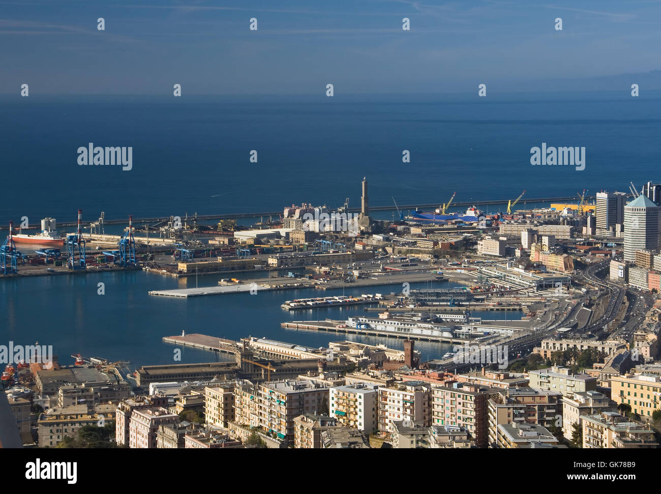 city town port Stock Photo - Alamy