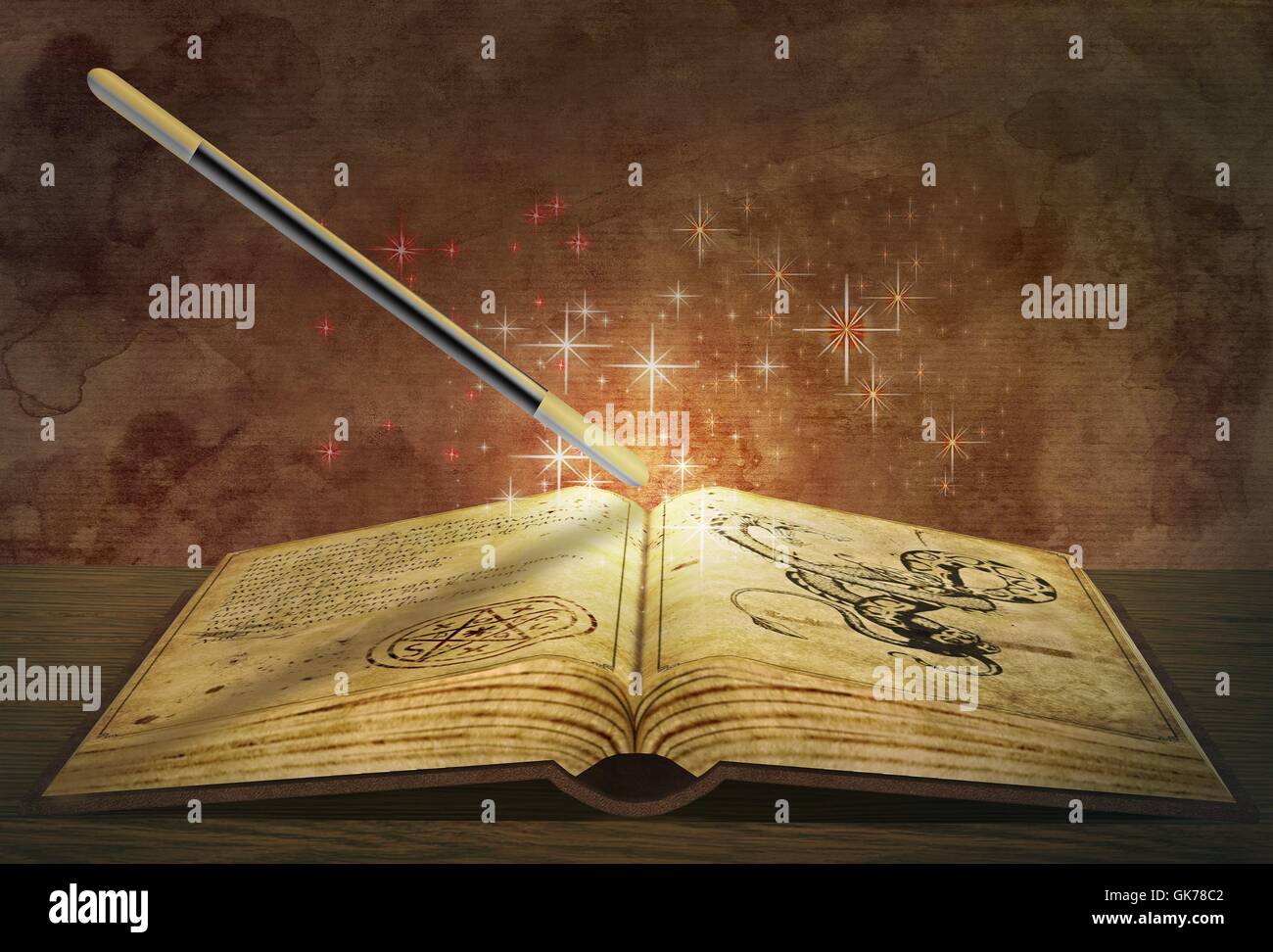 fantasy books magic Stock Photo - Alamy
