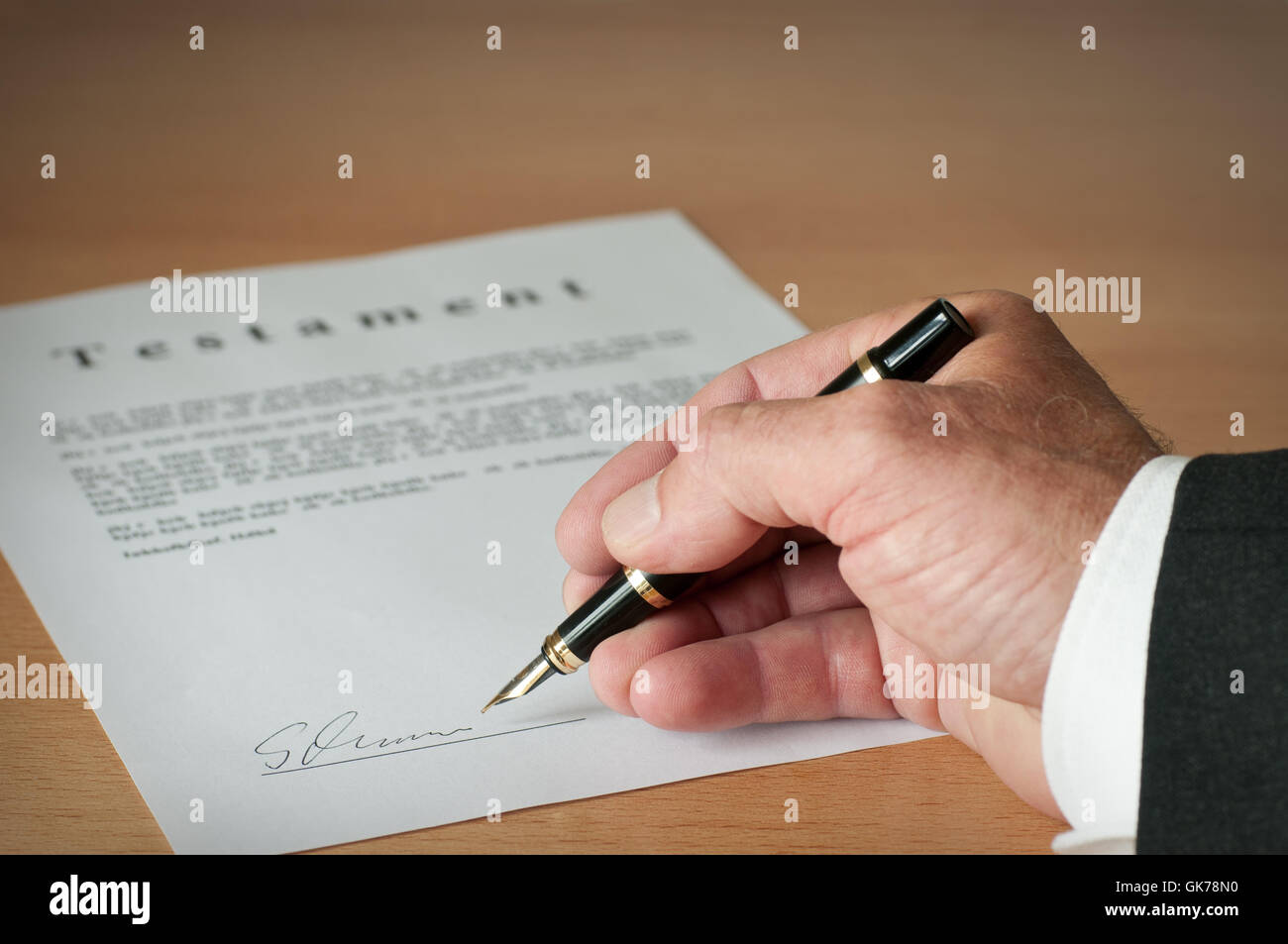 Signature will hi-res stock photography and images - Alamy