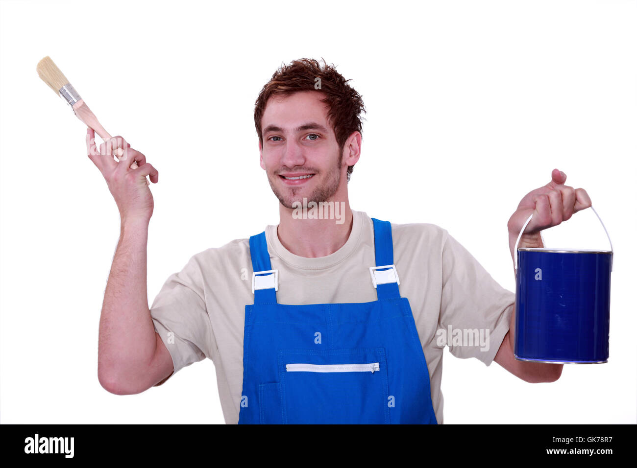 blue colour painting Stock Photo - Alamy