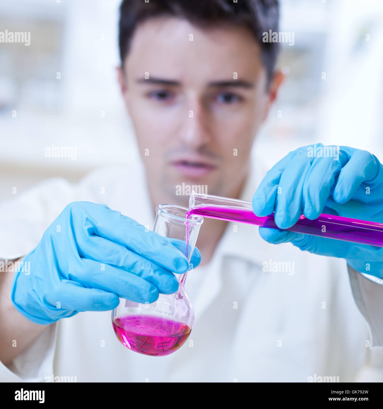 science research male Stock Photo - Alamy