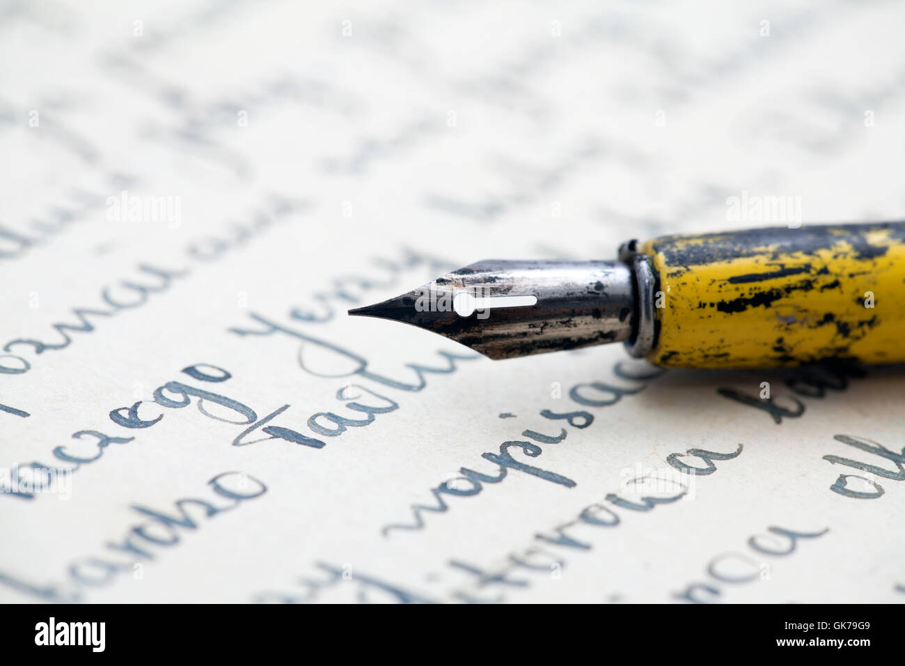 write wrote writing Stock Photo - Alamy