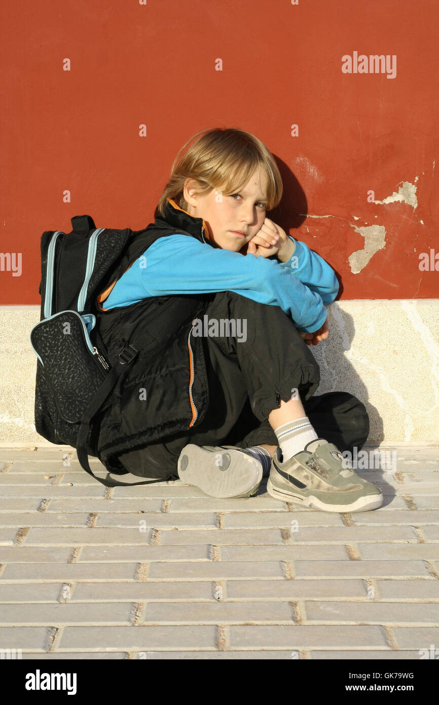 sad kid boy Stock Photo - Alamy
