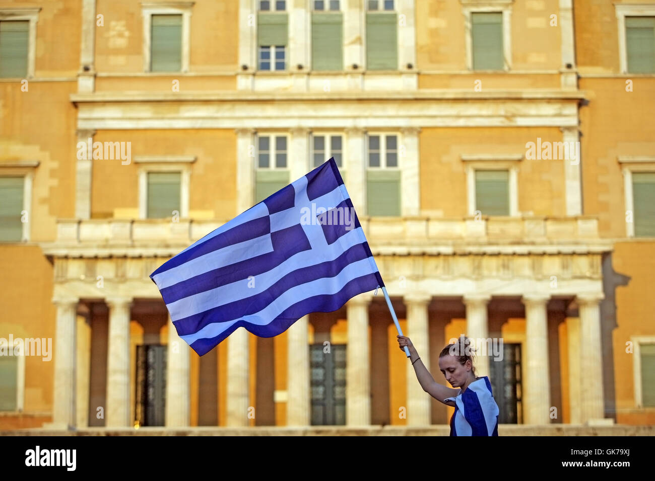 woman greece freedom Stock Photo - Alamy
