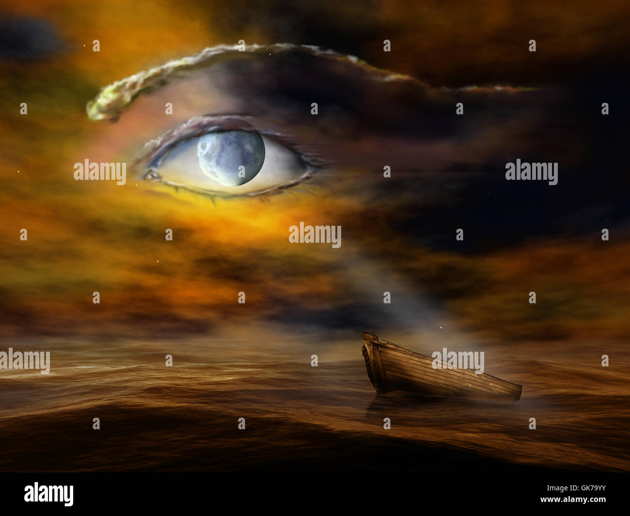 night nighttime eye Stock Photo - Alamy