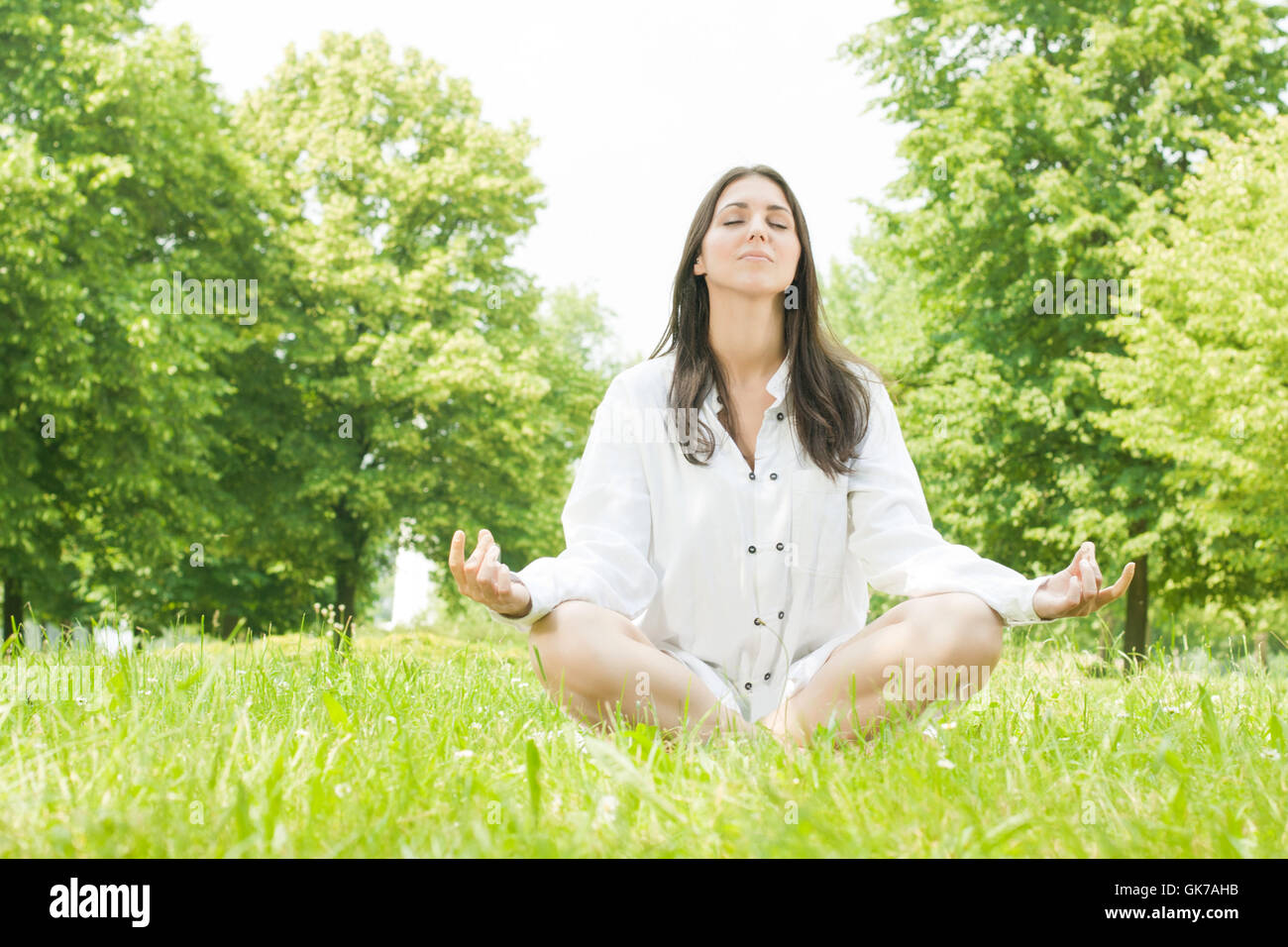 woman relaxed peaceful Stock Photo - Alamy