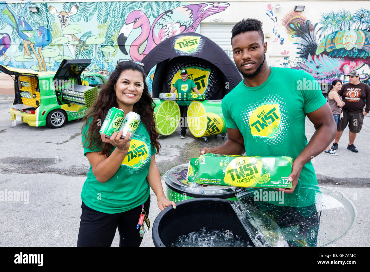 Miami Florida,Hialeah,Leah Arts District,community block party,street ...