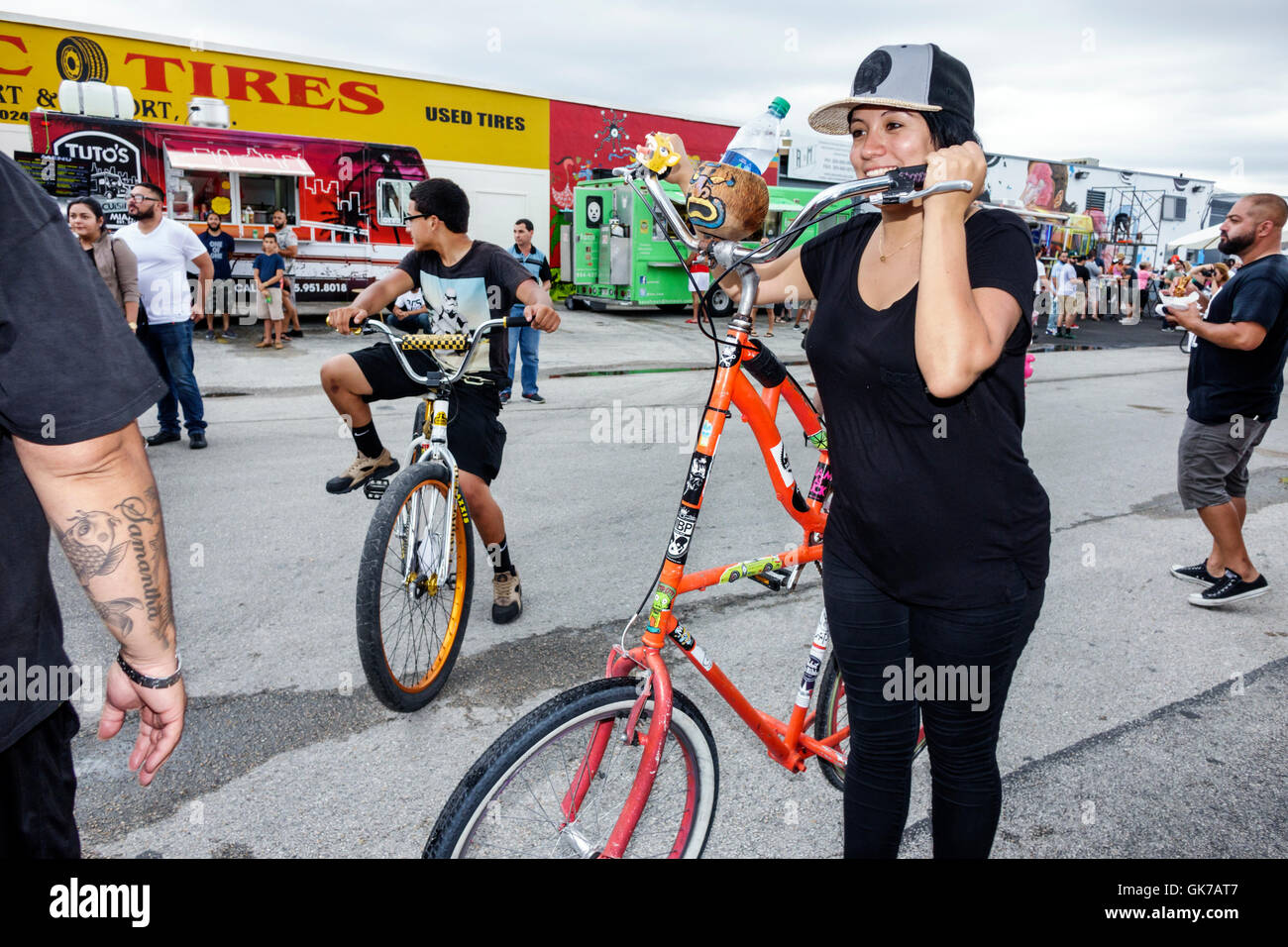 Miami Florida,Hialeah,Leah Arts District,community block party,street ...