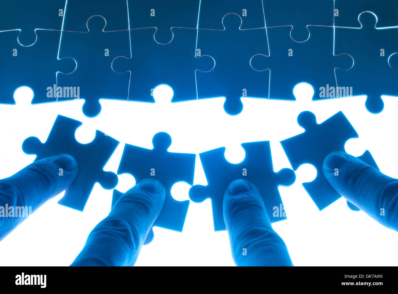 blue humans human beings Stock Photo - Alamy