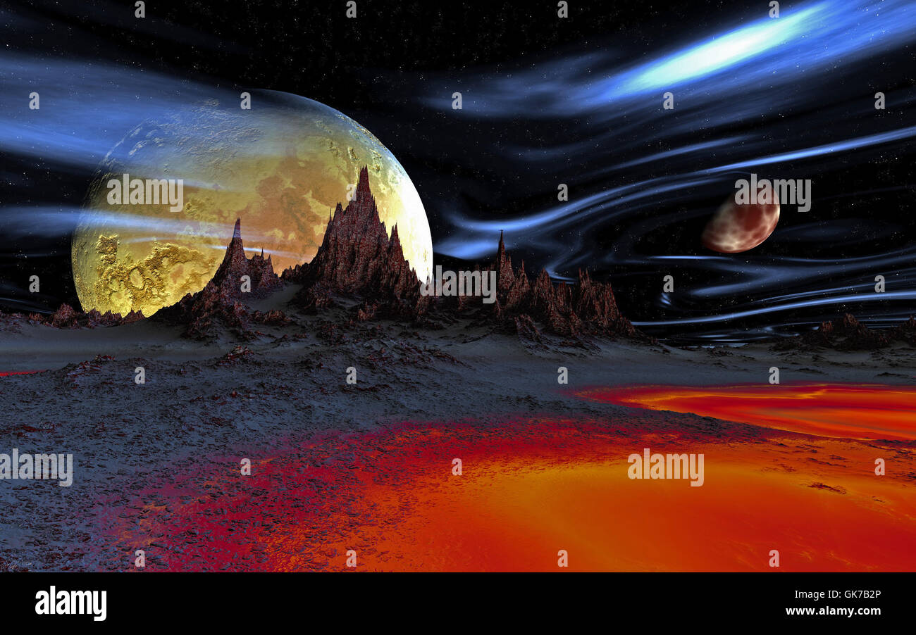 universe fire conflagration Stock Photo - Alamy