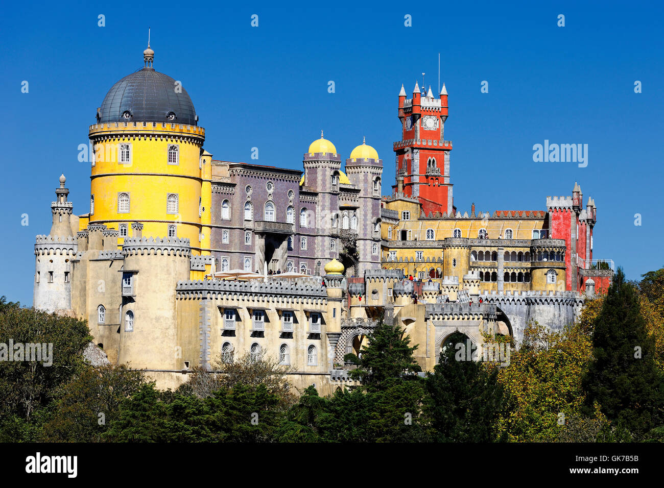 portugal lisbon castle Stock Photo - Alamy