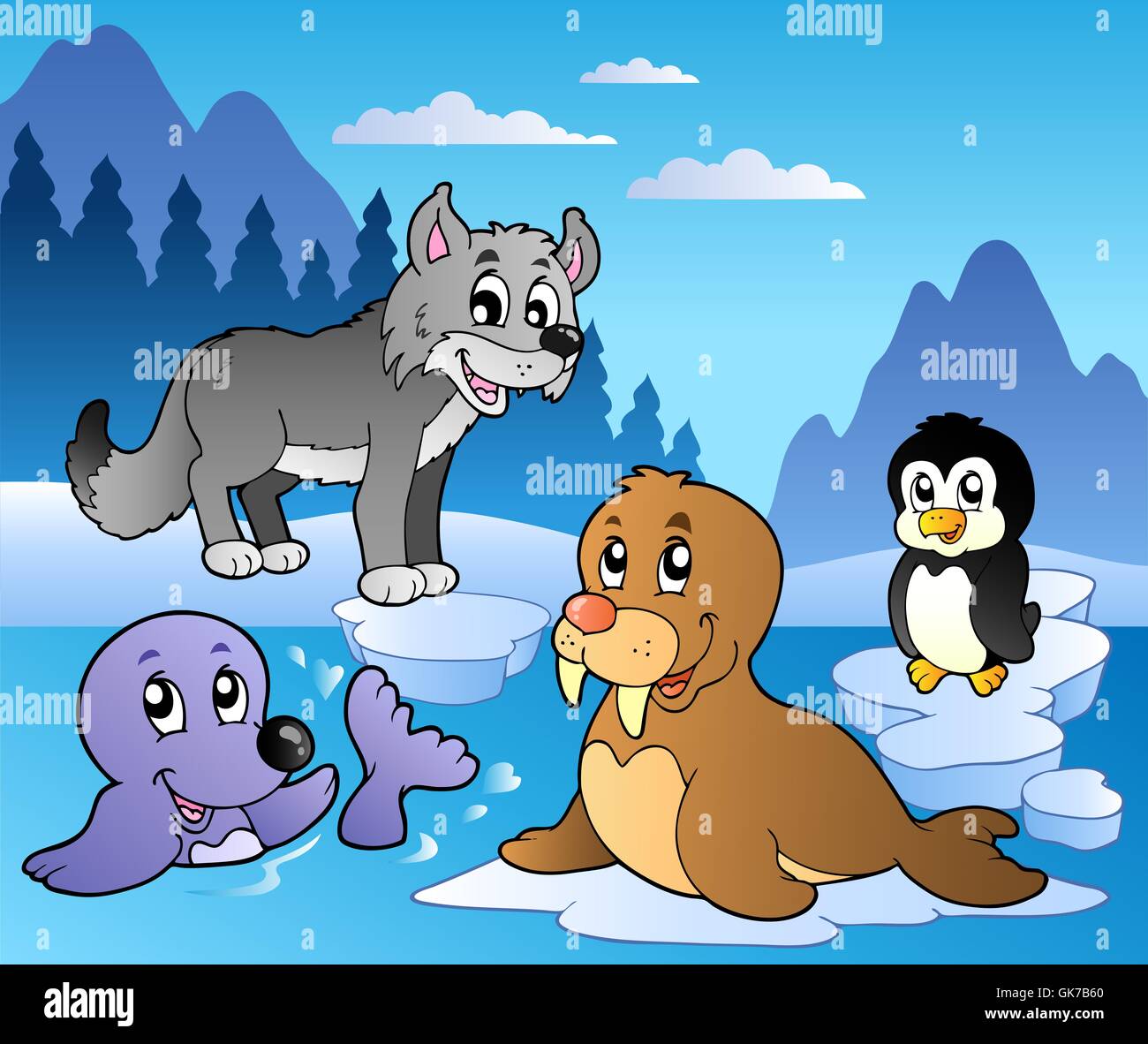 winter animal animals Stock Photo - Alamy