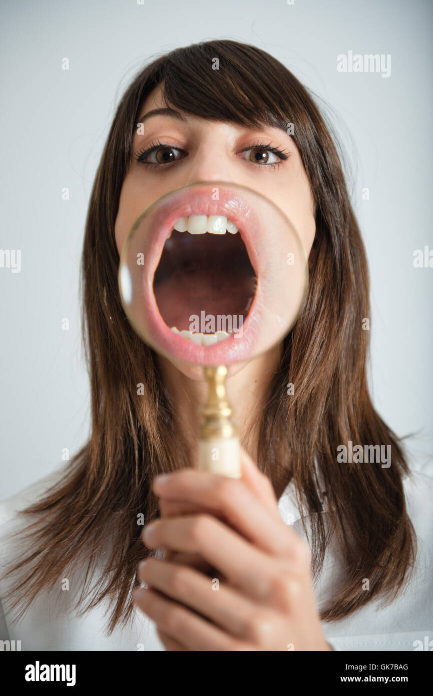 Women teeth close up hi-res stock photography and images - Alamy