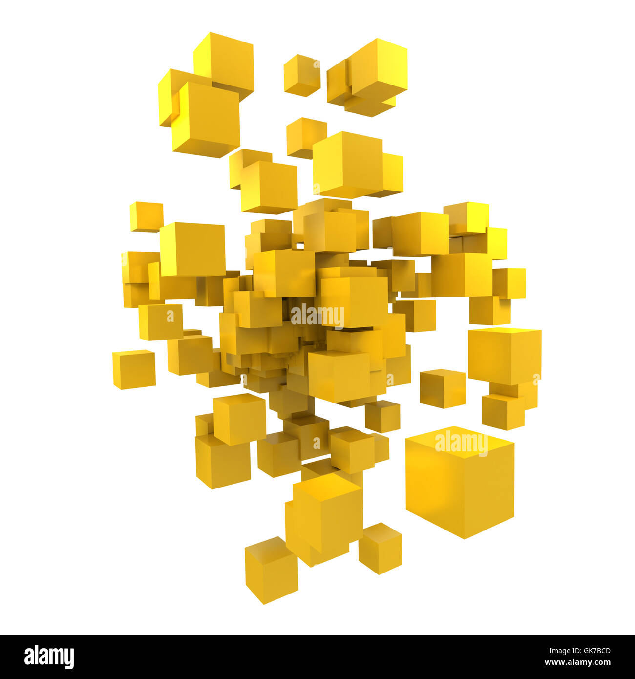 Abstract yellow white geometric pattern Cut Out Stock Images & Pictures ...