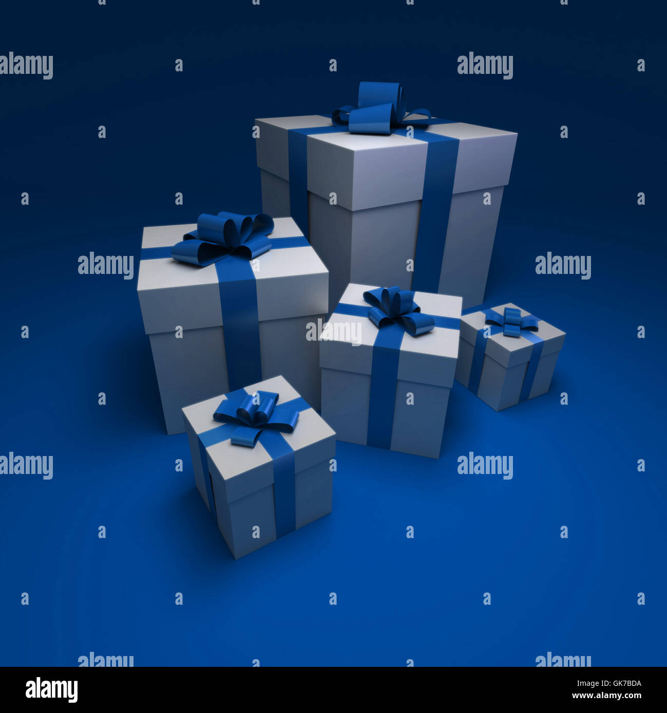 blue present big Stock Photo - Alamy