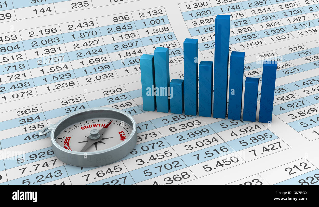 blue office calculation Stock Photo - Alamy