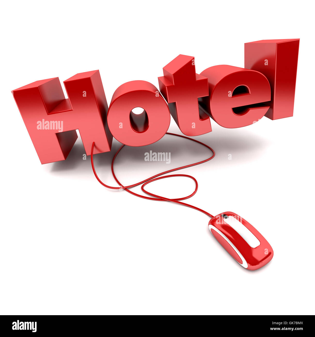 Booking online hotel reservation Cut Out Stock Images & Pictures - Alamy