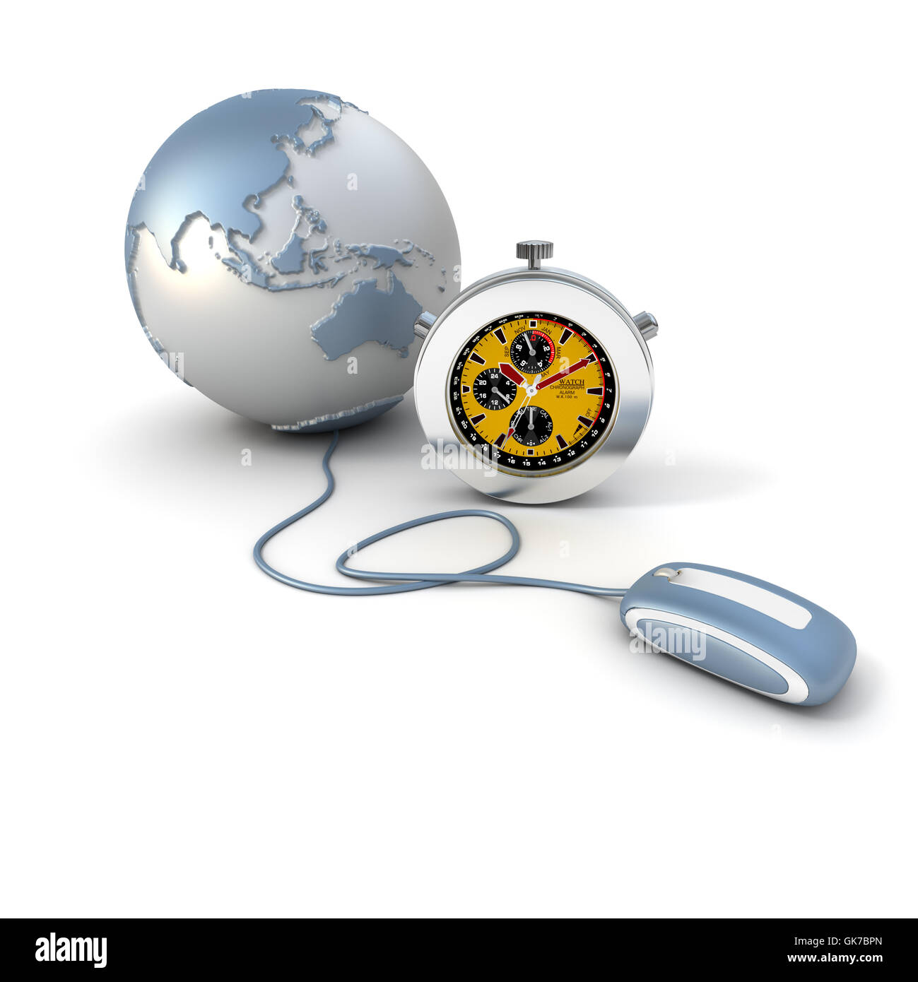 Internet speed clock Cut Out Stock Images & Pictures - Alamy