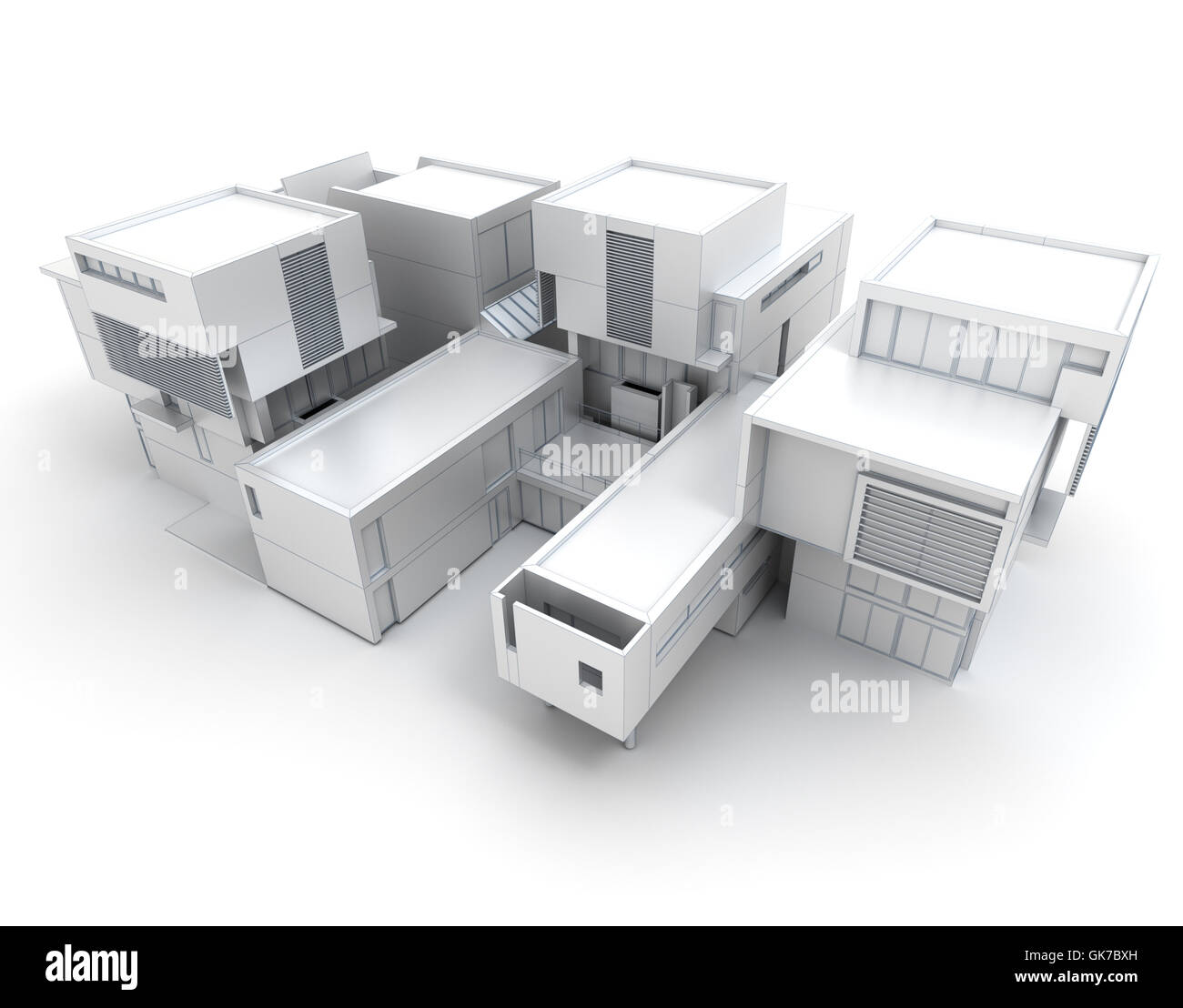 3d model housing development hi-res stock photography and images - Alamy