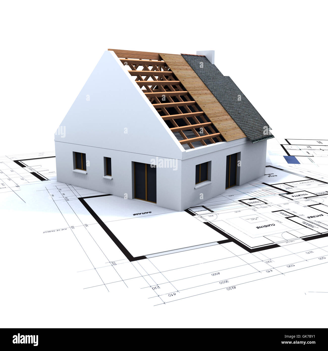 house building composition Stock Photo - Alamy
