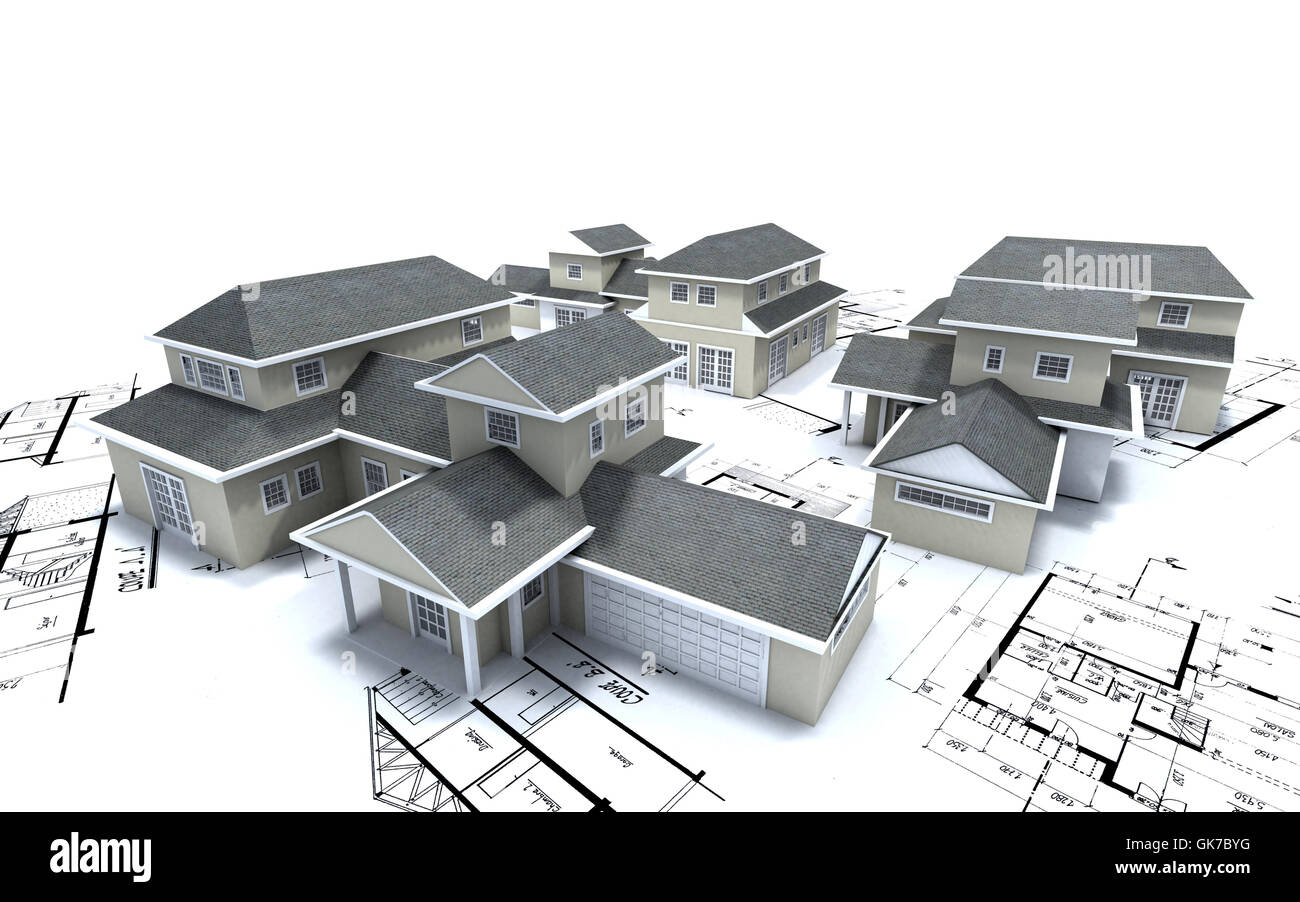house building model Stock Photo - Alamy
