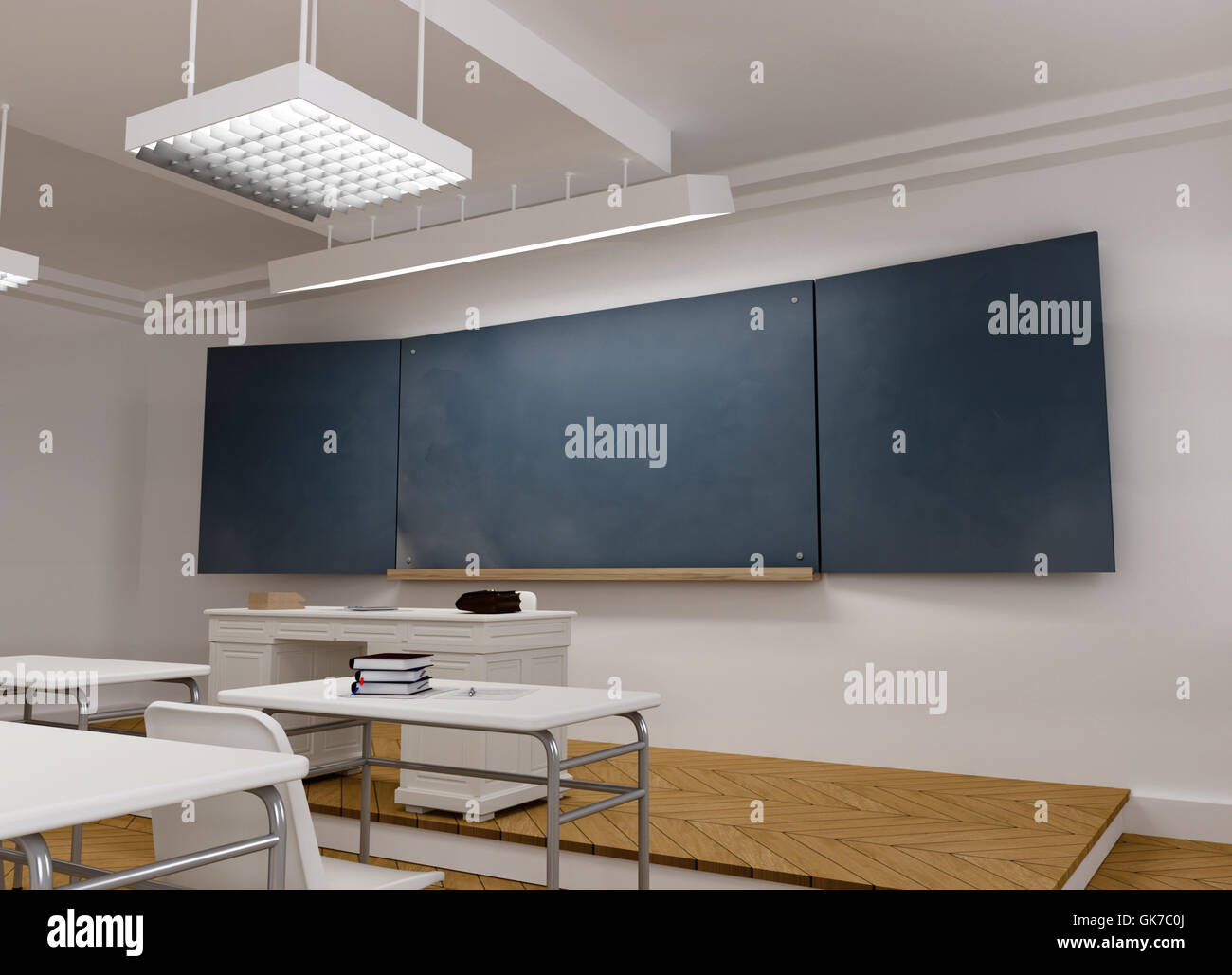 study seminar desk Stock Photo - Alamy