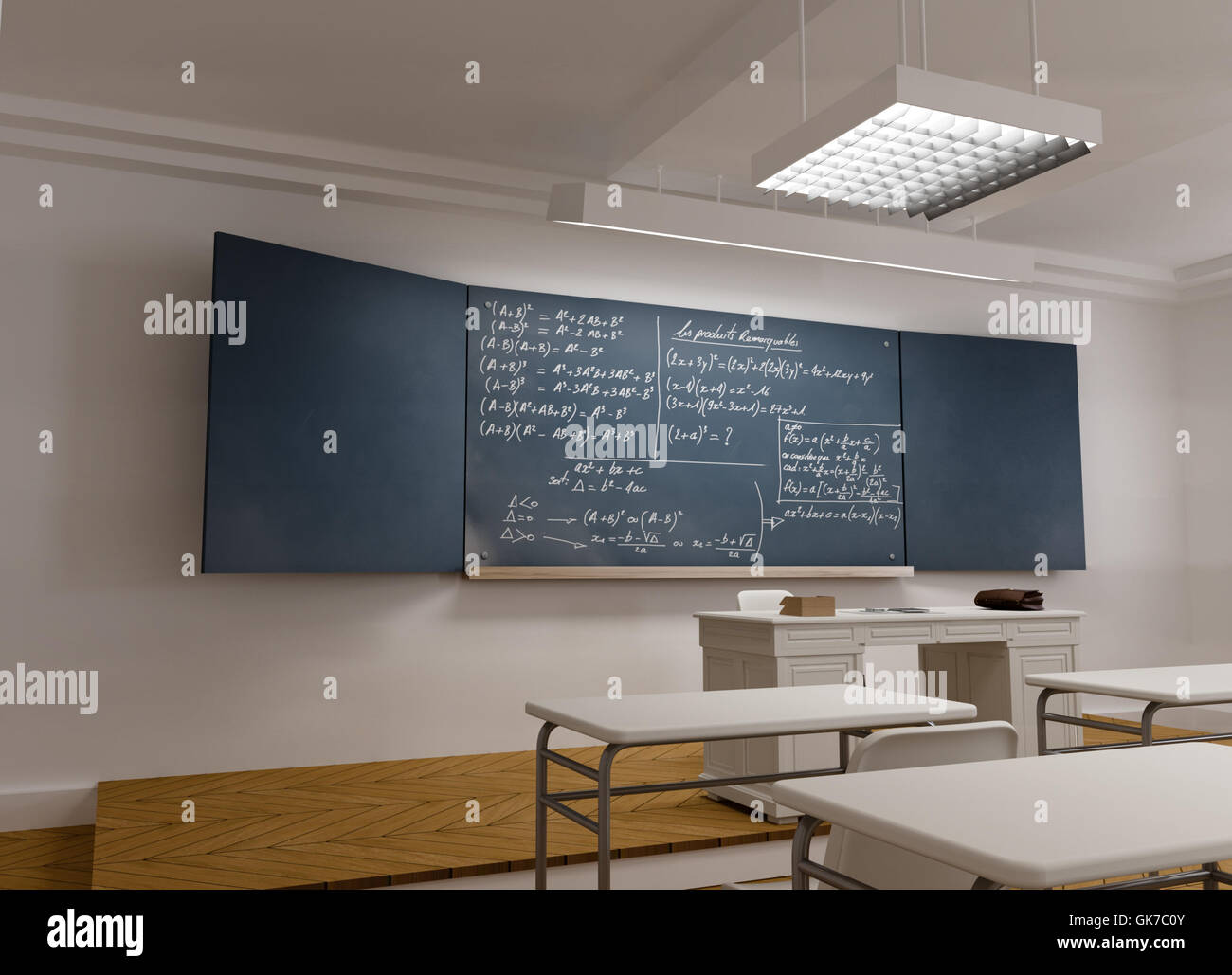study seminar desk Stock Photo - Alamy